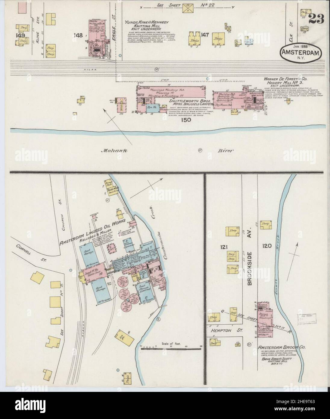 Sanborn Fire Insurance Map from Amsterdam, Montgomery County, New York ...