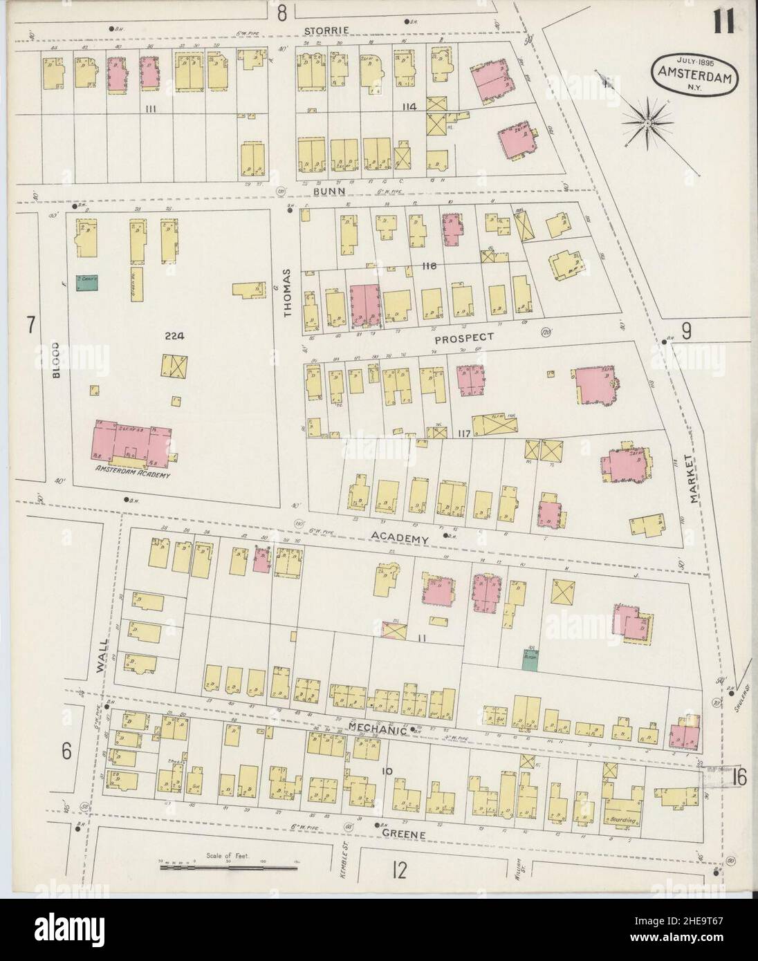 Sanborn Fire Insurance Map from Amsterdam, Montgomery County, New York ...