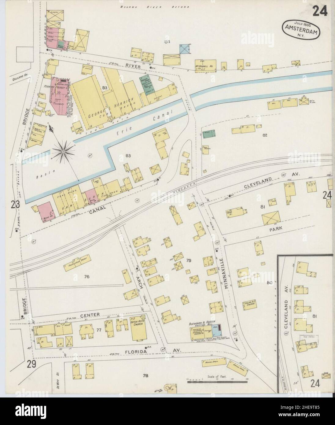 Sanborn Fire Insurance Map from Amsterdam, Montgomery County, New York ...