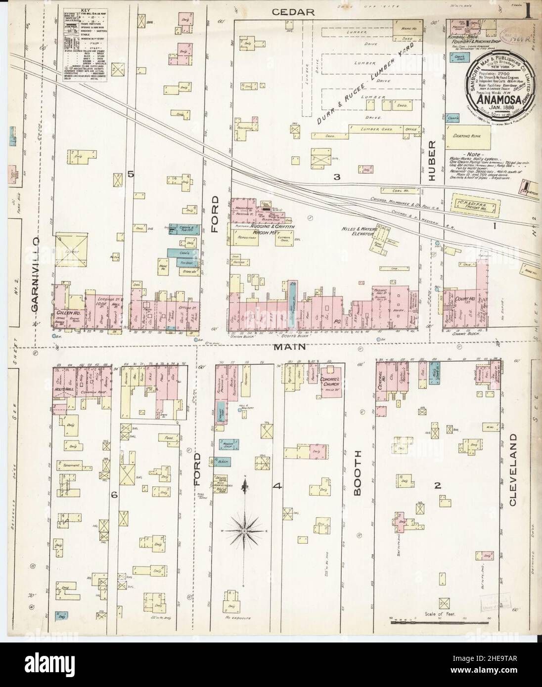 Map of anamosa hi-res stock photography and images - Alamy