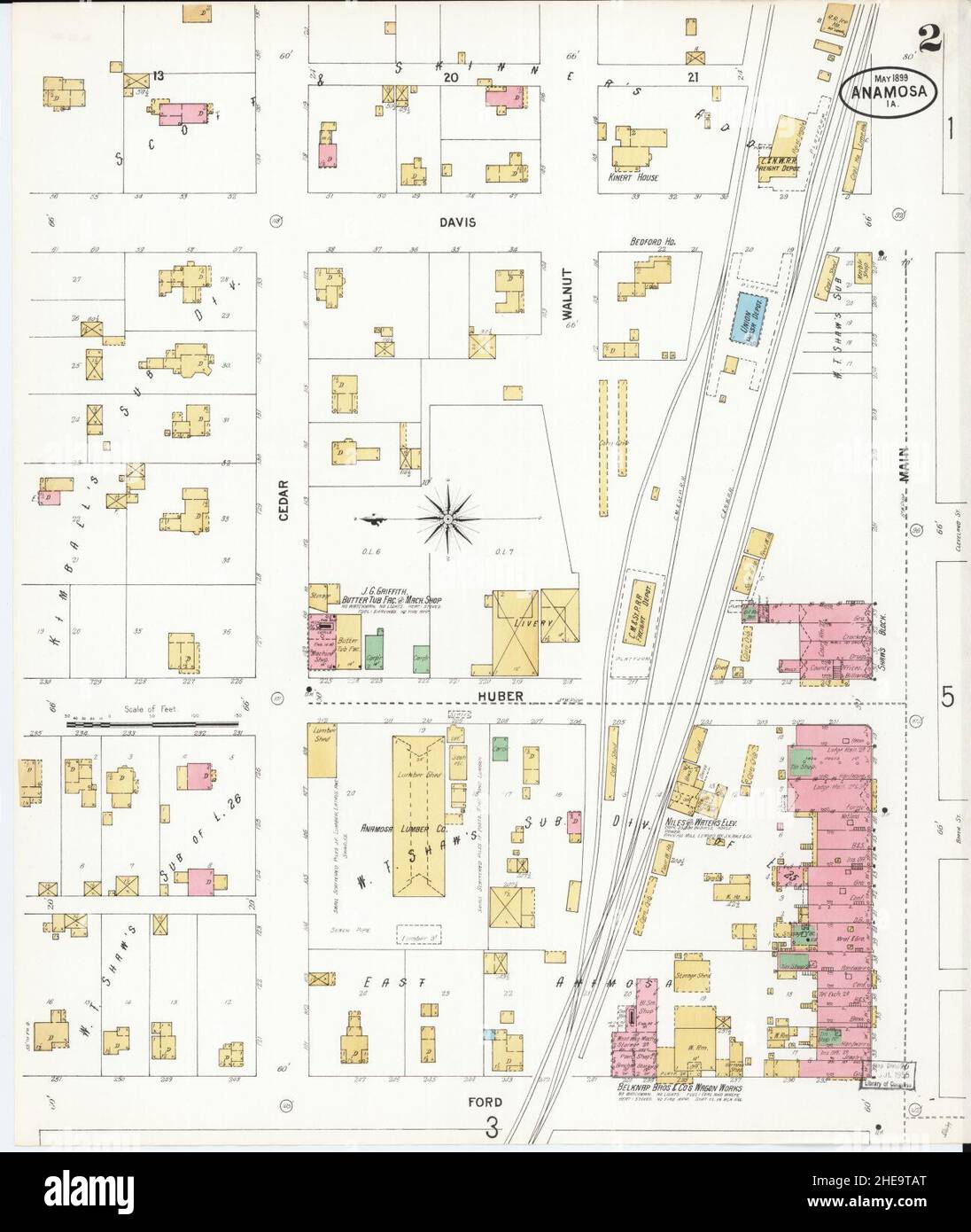 Map of anamosa hi-res stock photography and images - Alamy