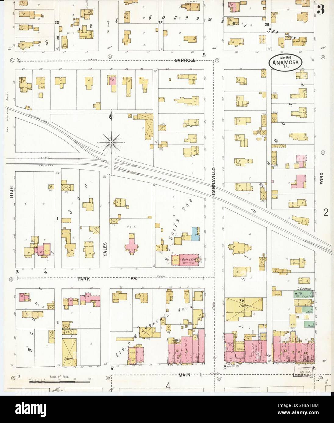 Map of anamosa hi-res stock photography and images - Alamy