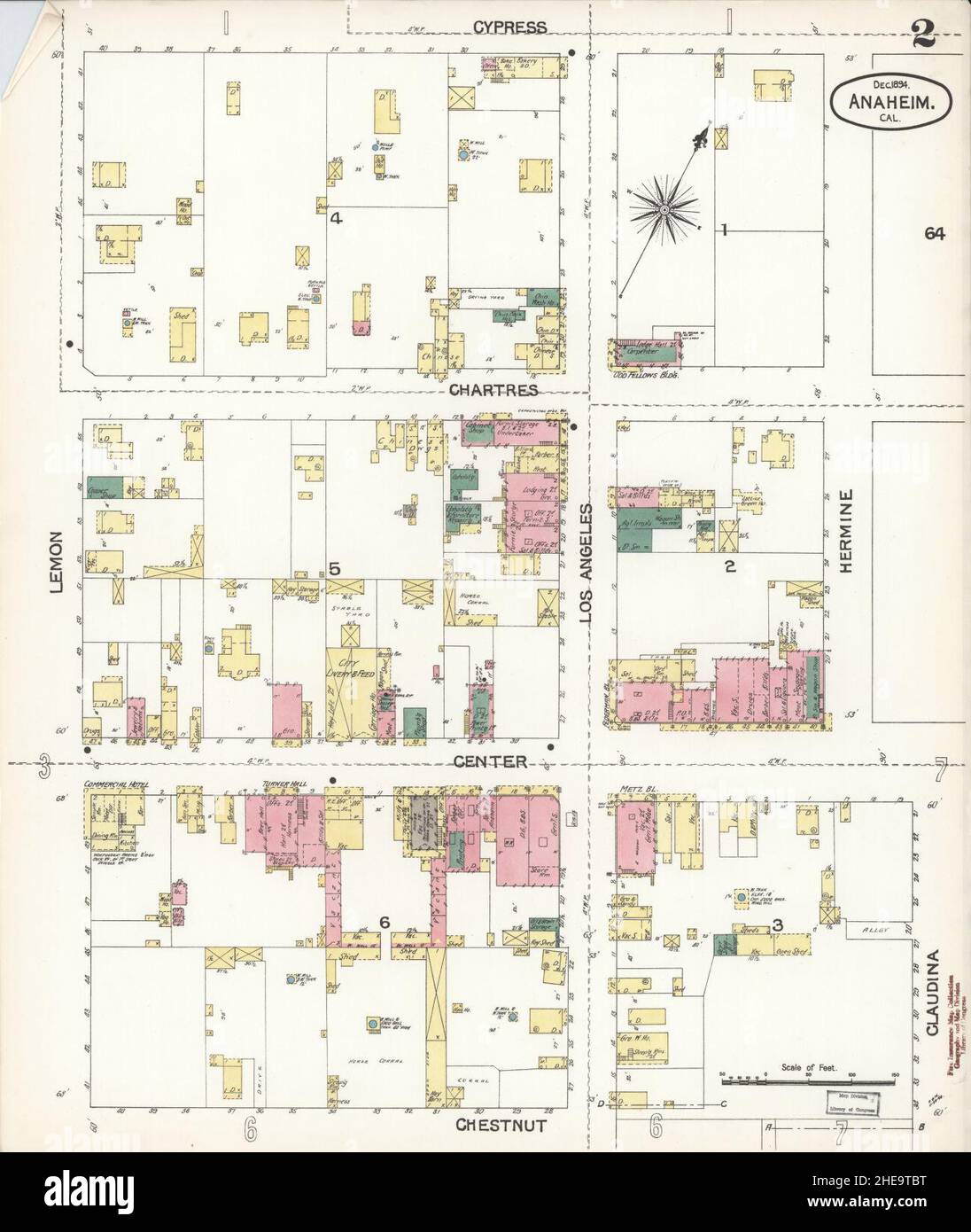 Sanborn Fire Insurance Map from Anaheim, Orange County, California ...