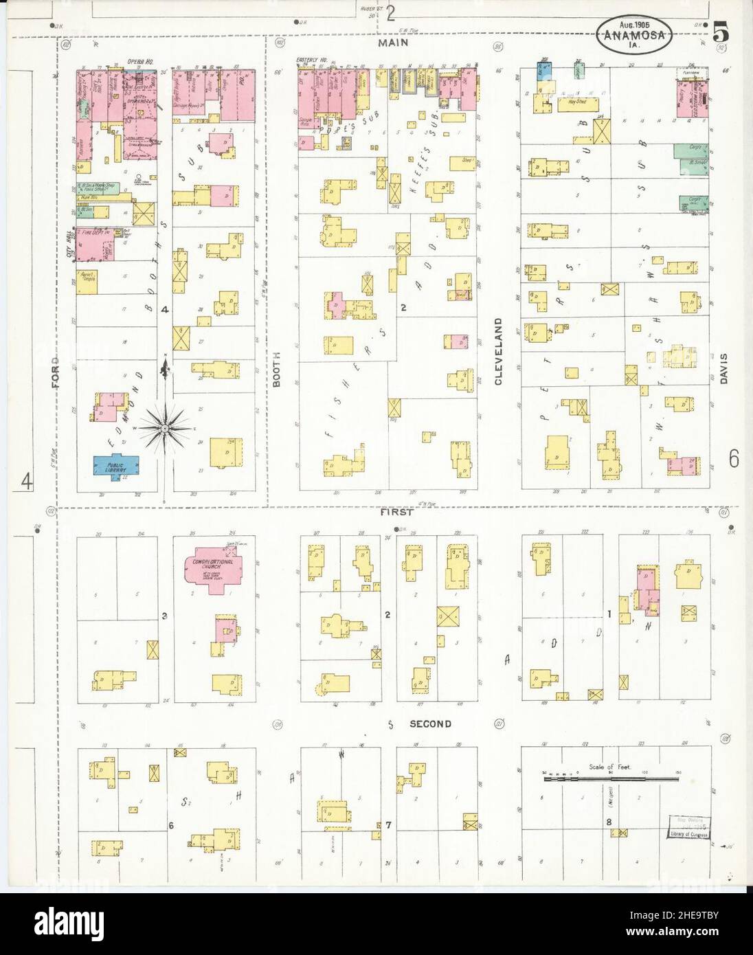 Map of anamosa hi-res stock photography and images - Alamy
