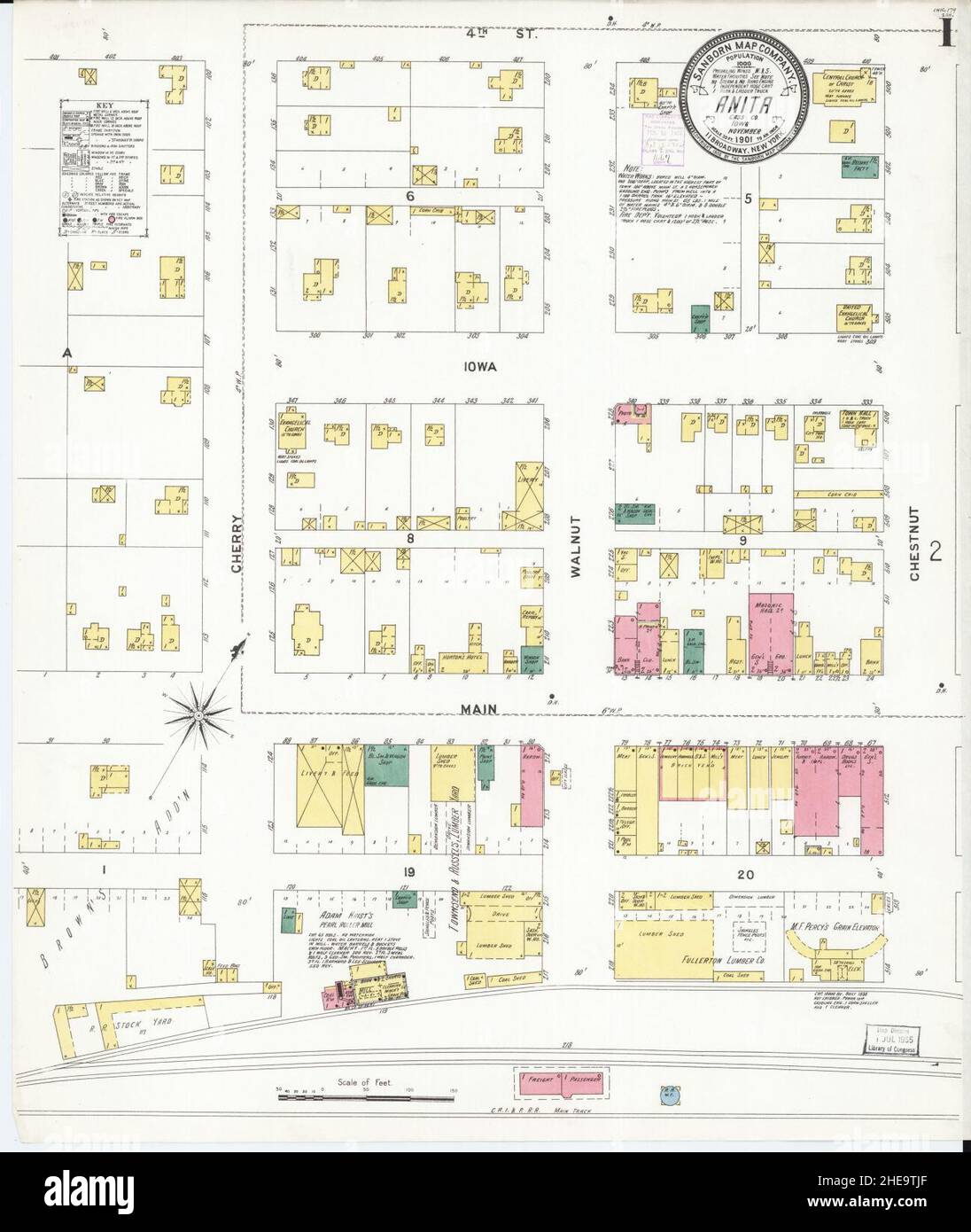 Anita iowa map hi-res stock photography and images - Alamy