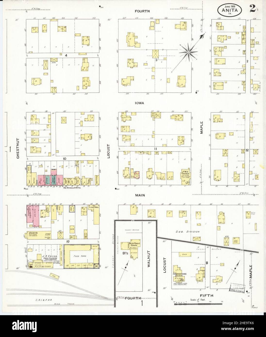 Anita iowa map hi-res stock photography and images - Alamy