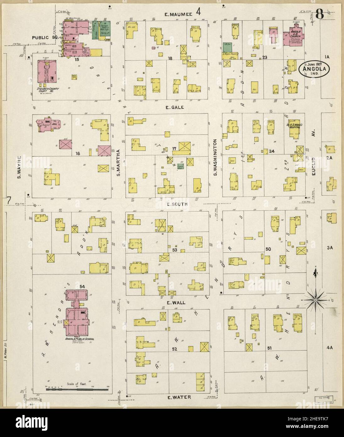 Steuben map hi-res stock photography and images - Alamy