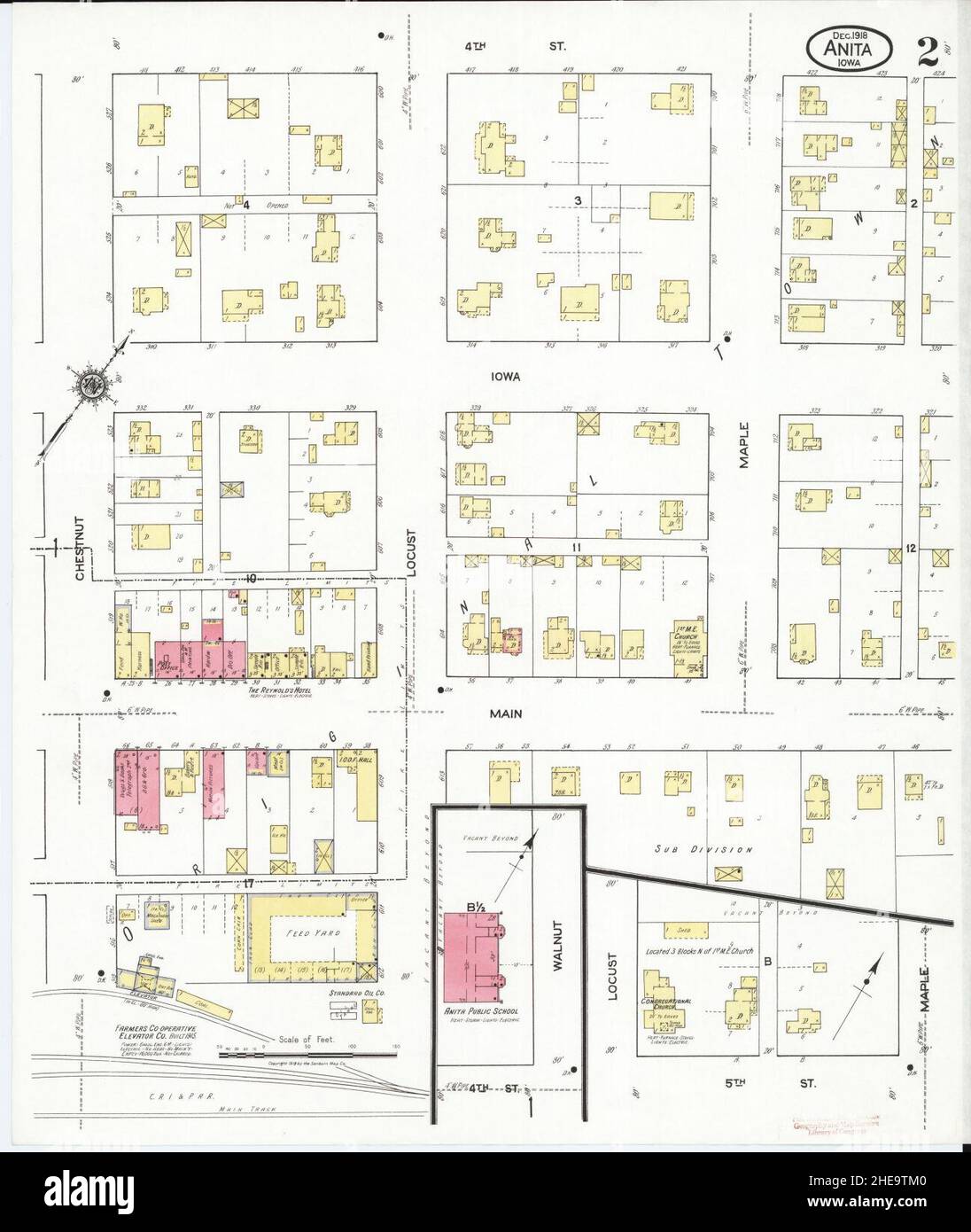 Anita iowa map hi-res stock photography and images - Alamy