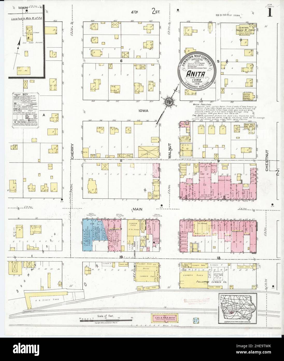 Map of anita hi-res stock photography and images - Alamy