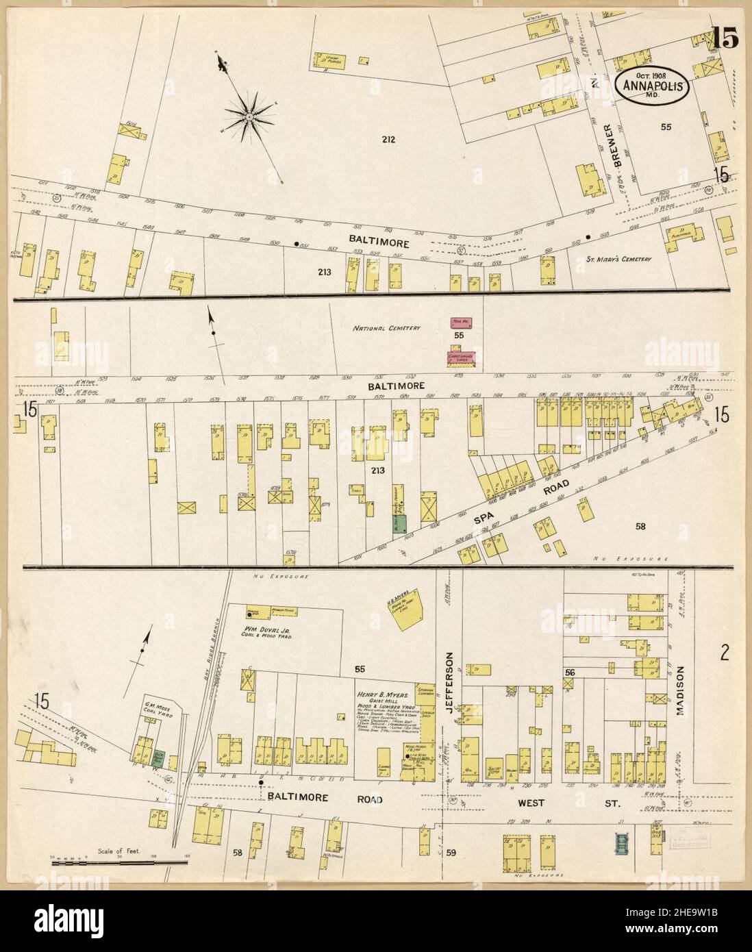 Anne arundel map hi-res stock photography and images - Alamy