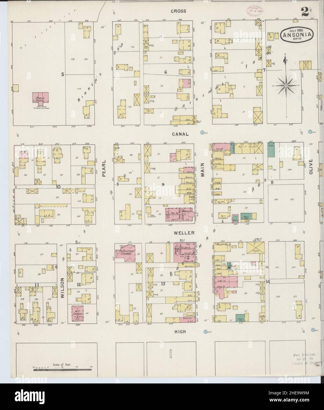 Ansonia map hi-res stock photography and images - Alamy