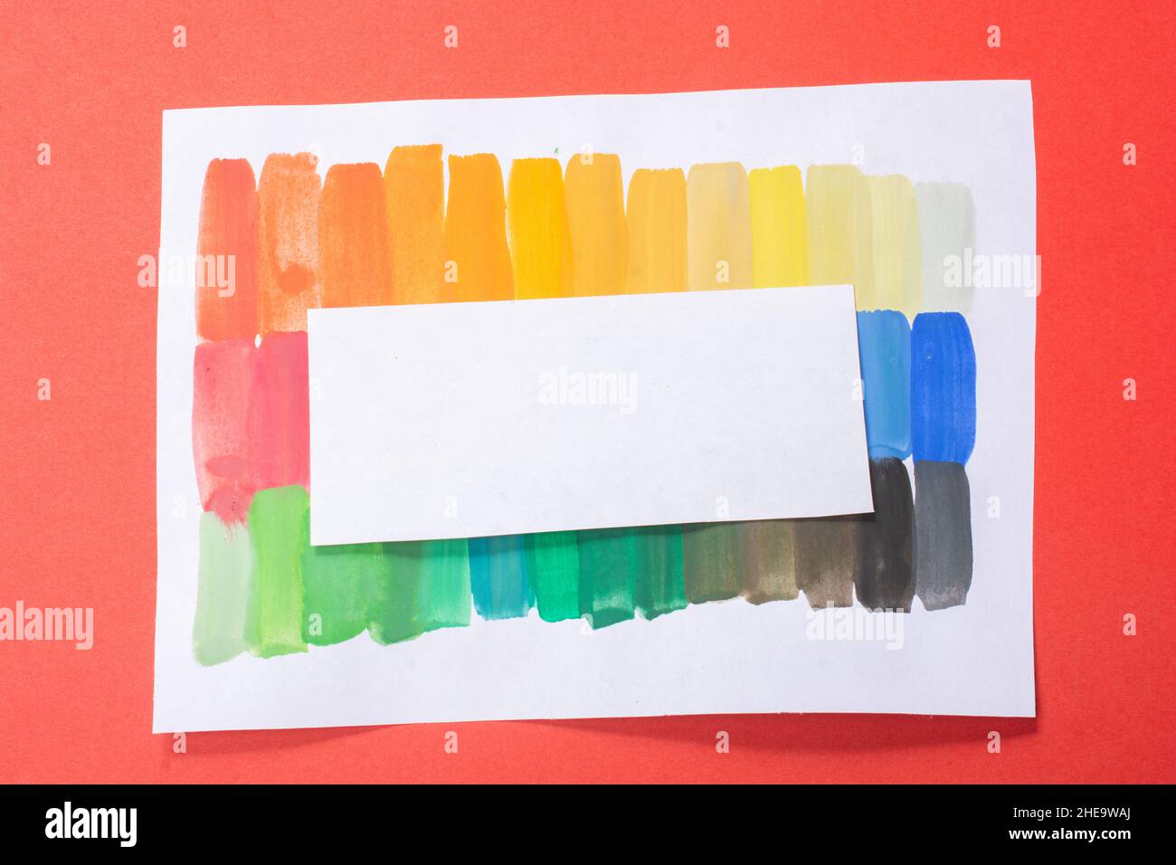 Color grunge brushes. Watercolor paint linear strokes for highlighting ...