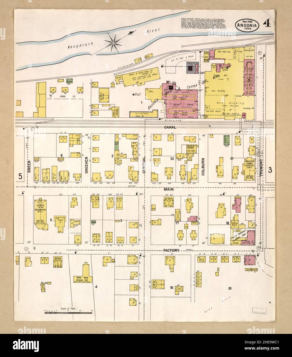 Sanborn Fire Insurance Map from Ansonia, New Haven County, Connecticut ...