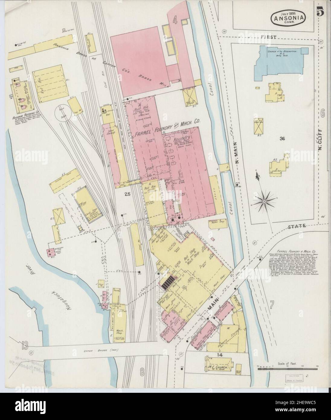 Ansonia map hi-res stock photography and images - Alamy