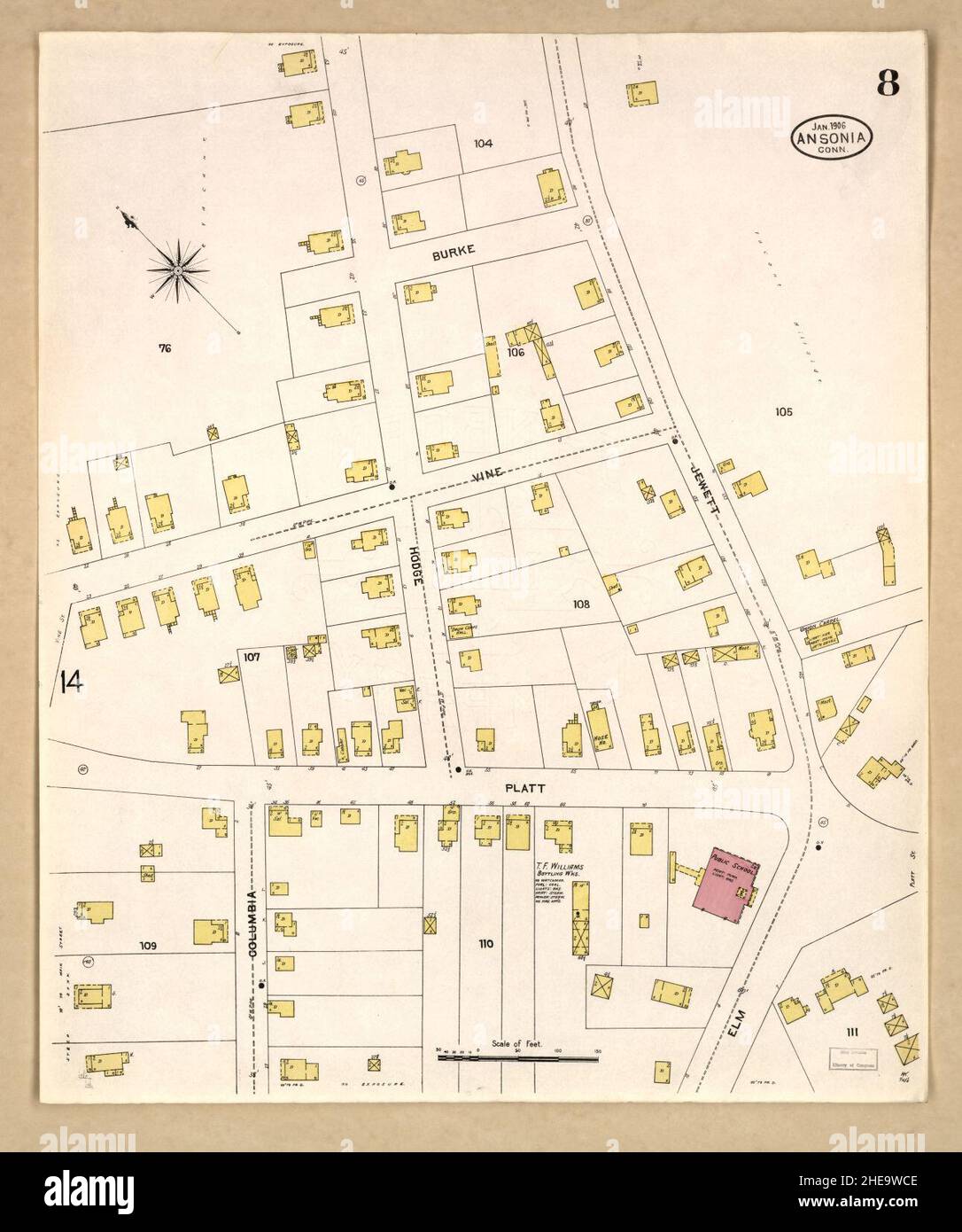 Ansonia connecticut map hi-res stock photography and images - Alamy