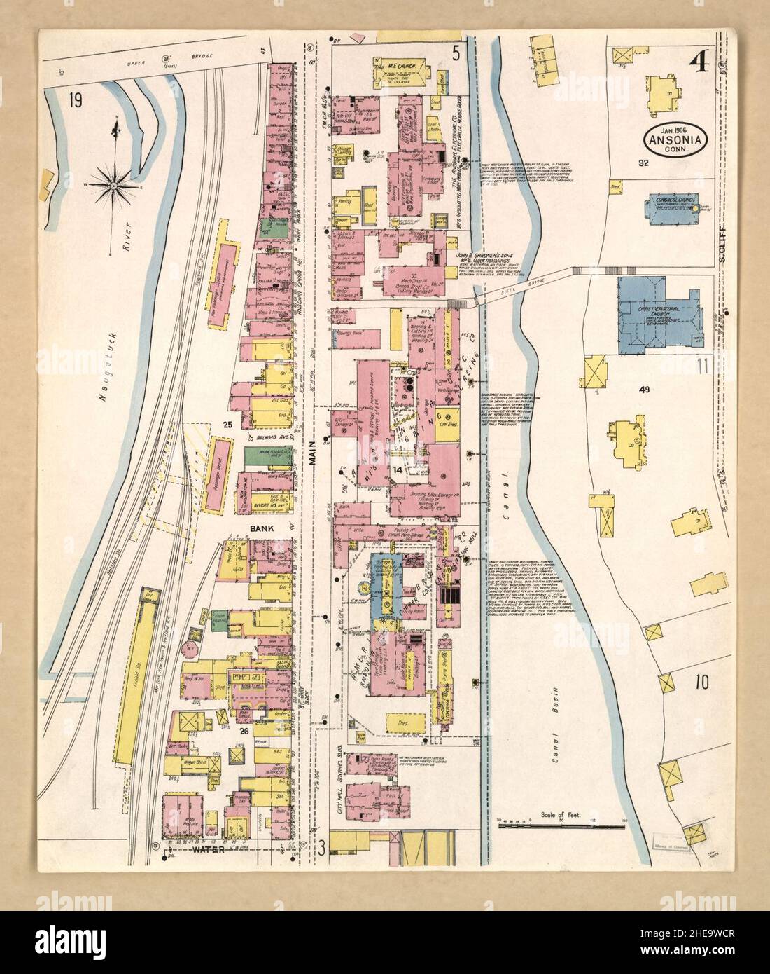 Sanborn Fire Insurance Map from Ansonia, New Haven County, Connecticut ...