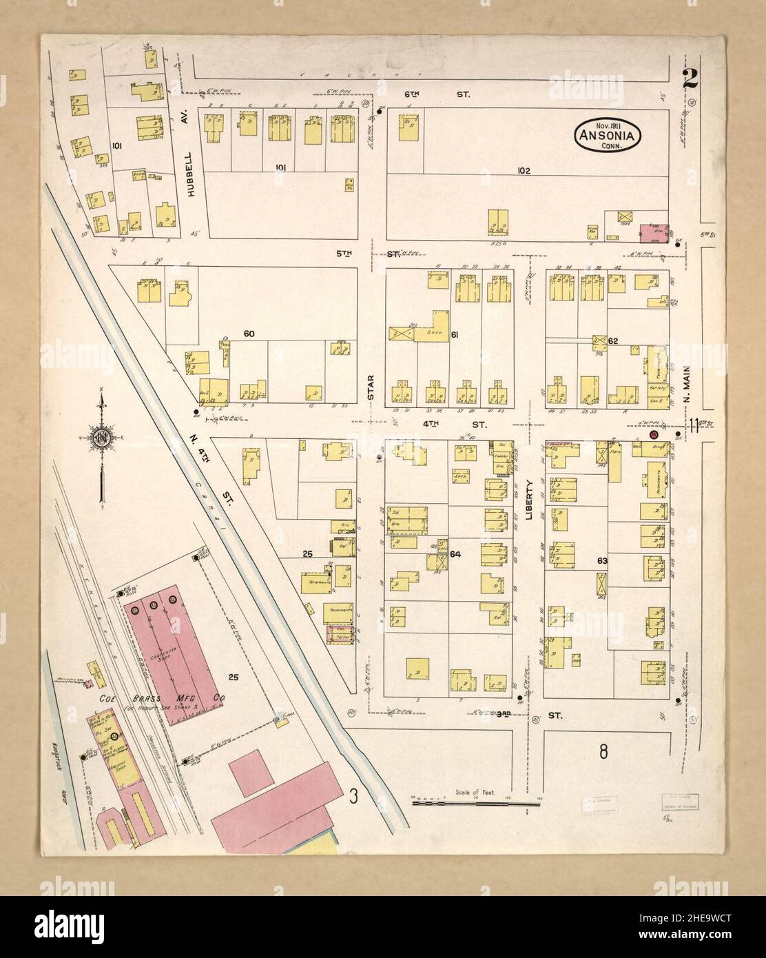 Ansonia connecticut map hi-res stock photography and images - Alamy