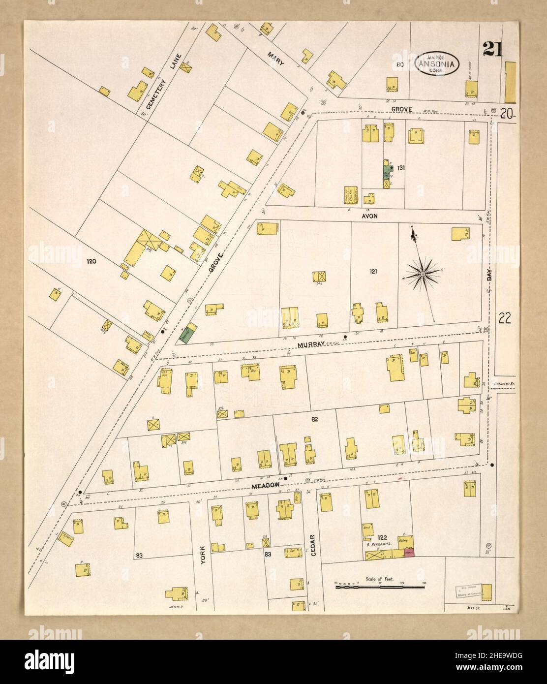 Sanborn Fire Insurance Map from Ansonia, New Haven County, Connecticut ...