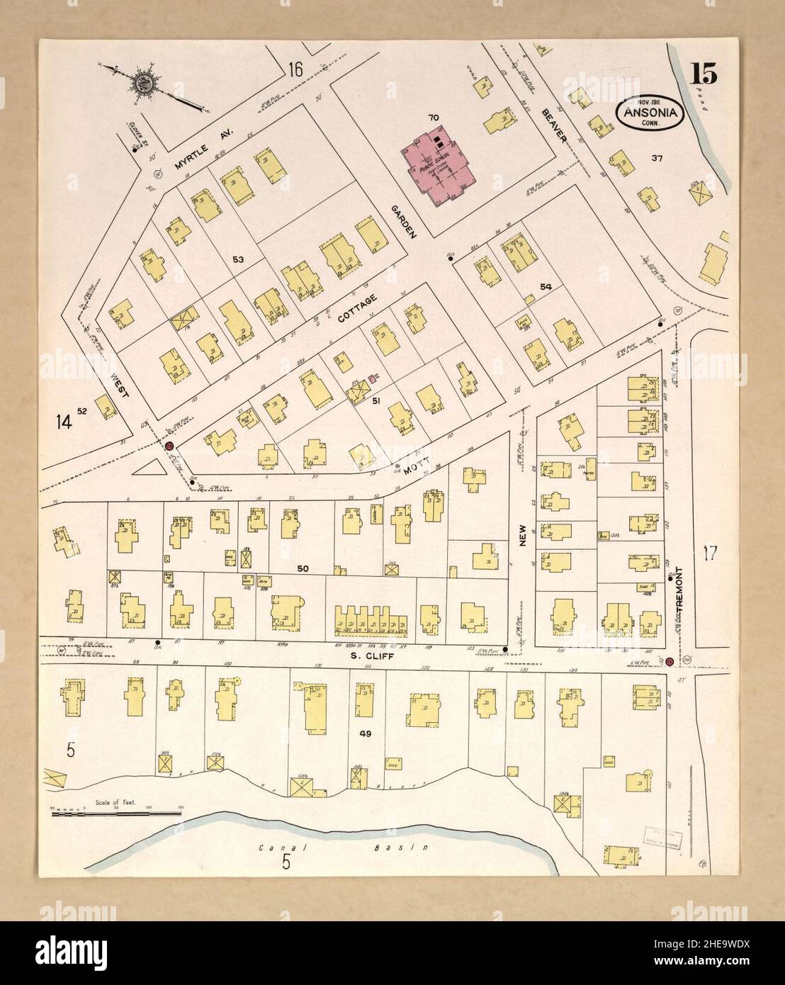 Ansonia map hi-res stock photography and images - Alamy