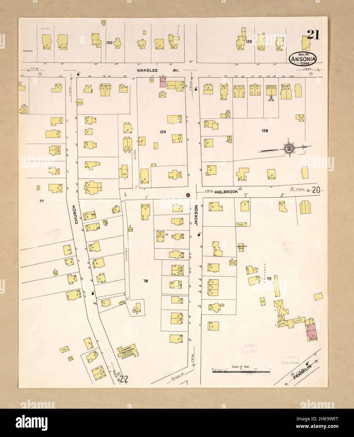 Ansonia connecticut map hi-res stock photography and images - Alamy
