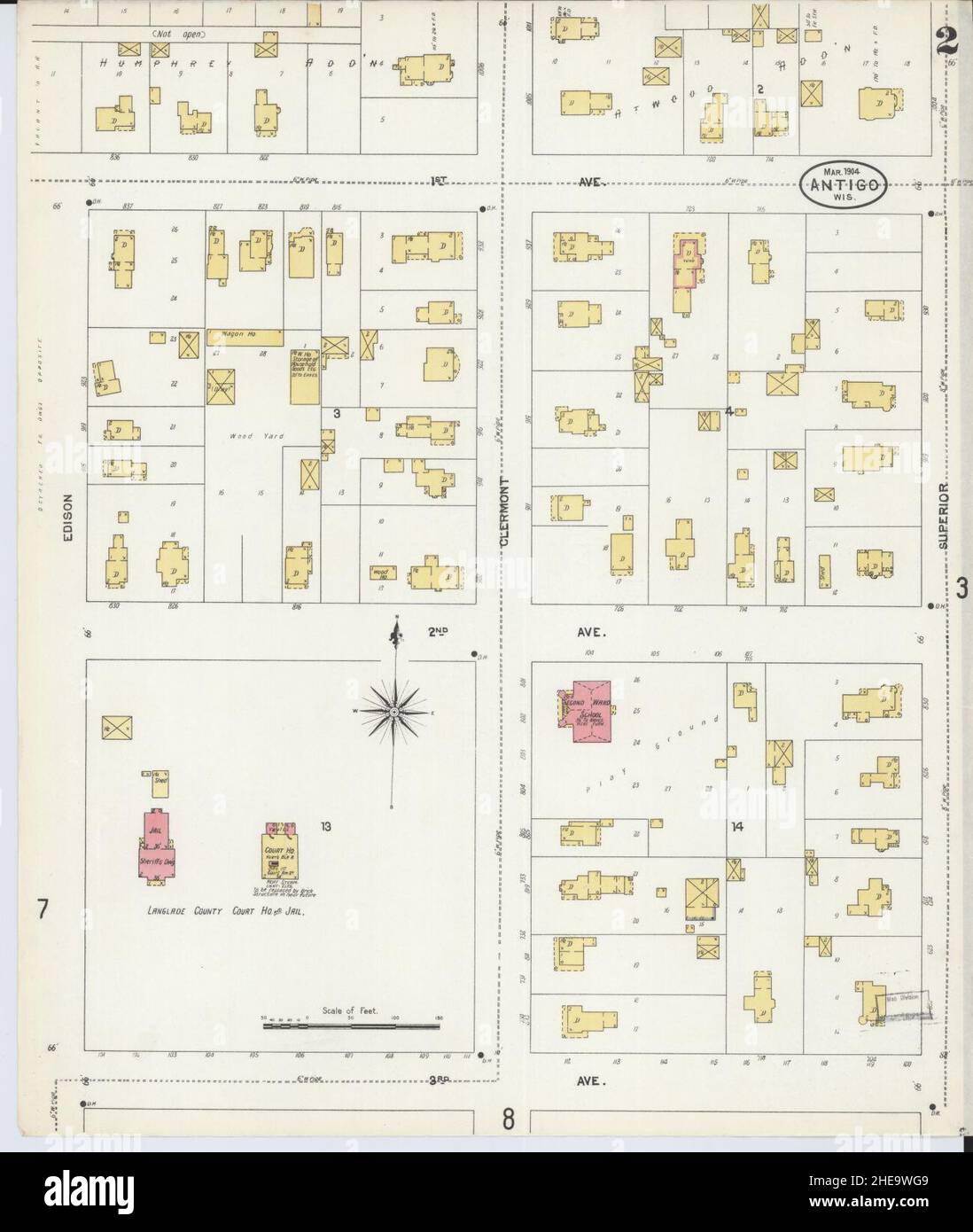 Map of antigo wisconsin hi-res stock photography and images - Alamy