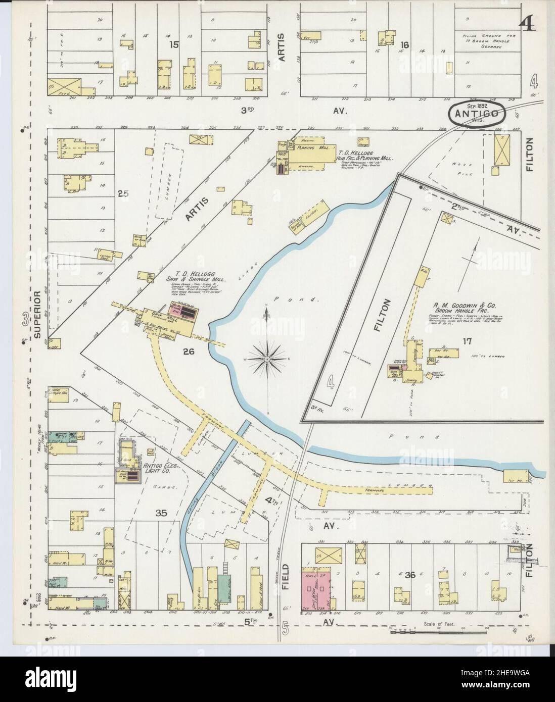 Map of antigo wisconsin hi-res stock photography and images - Alamy