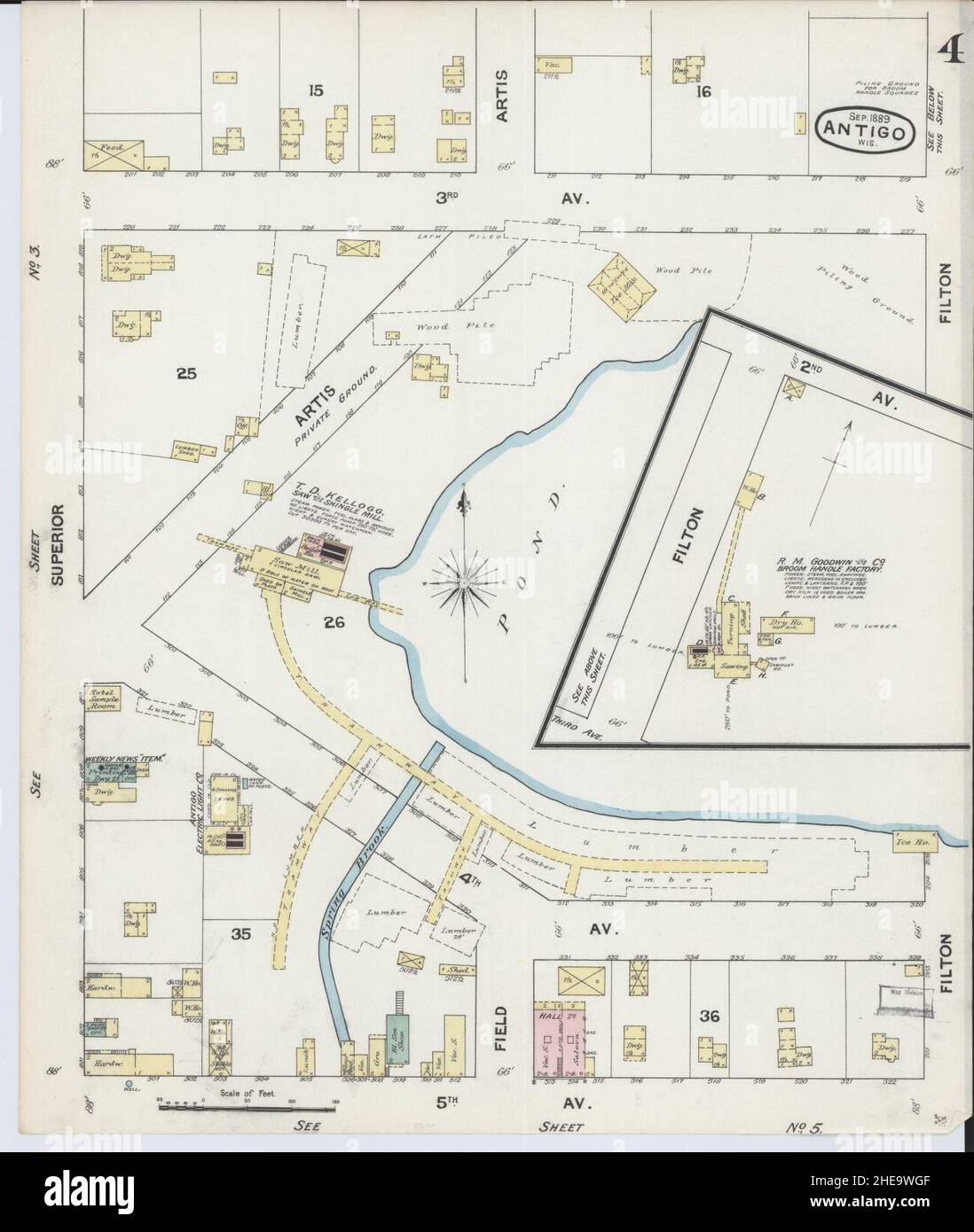 Map of antigo wisconsin hi-res stock photography and images - Alamy