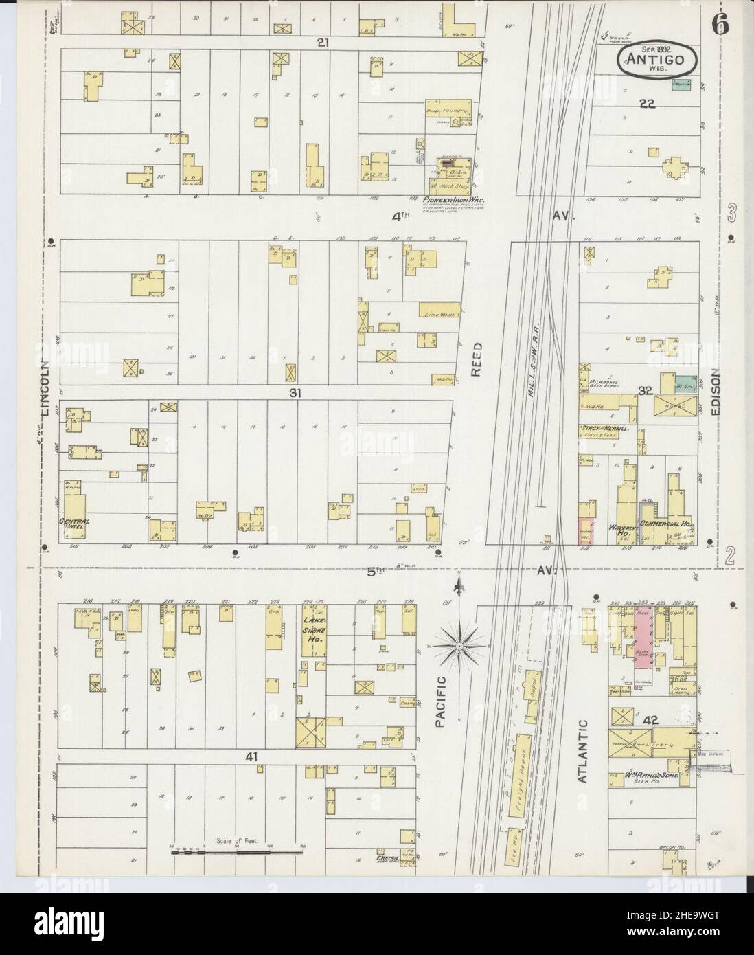 Map of antigo wisconsin hi-res stock photography and images - Alamy