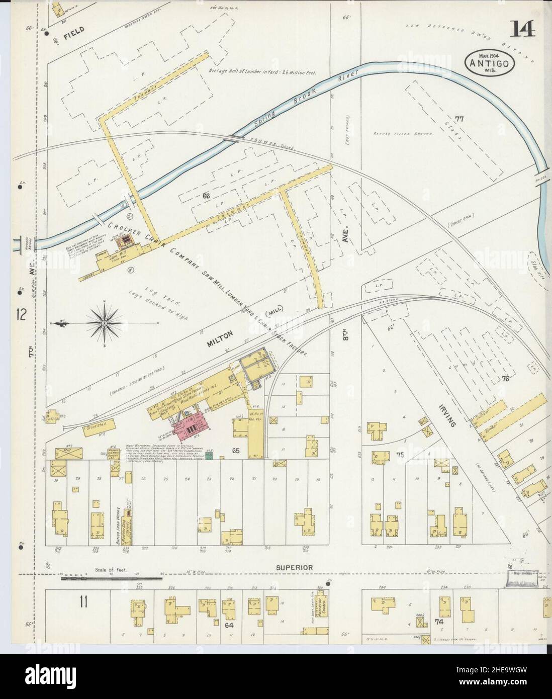 Map of antigo wisconsin hi-res stock photography and images - Alamy