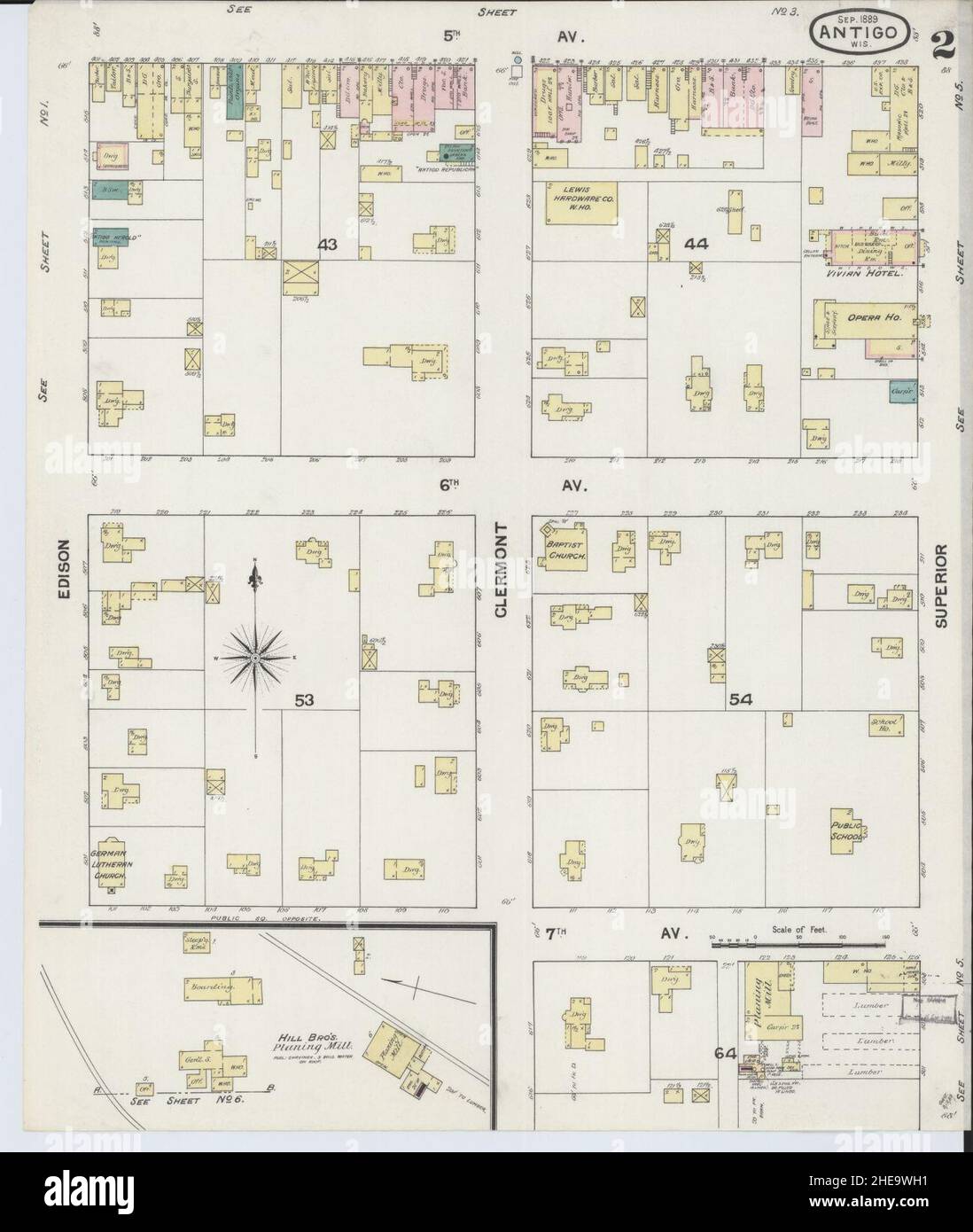 Map of antigo wisconsin hi-res stock photography and images - Alamy