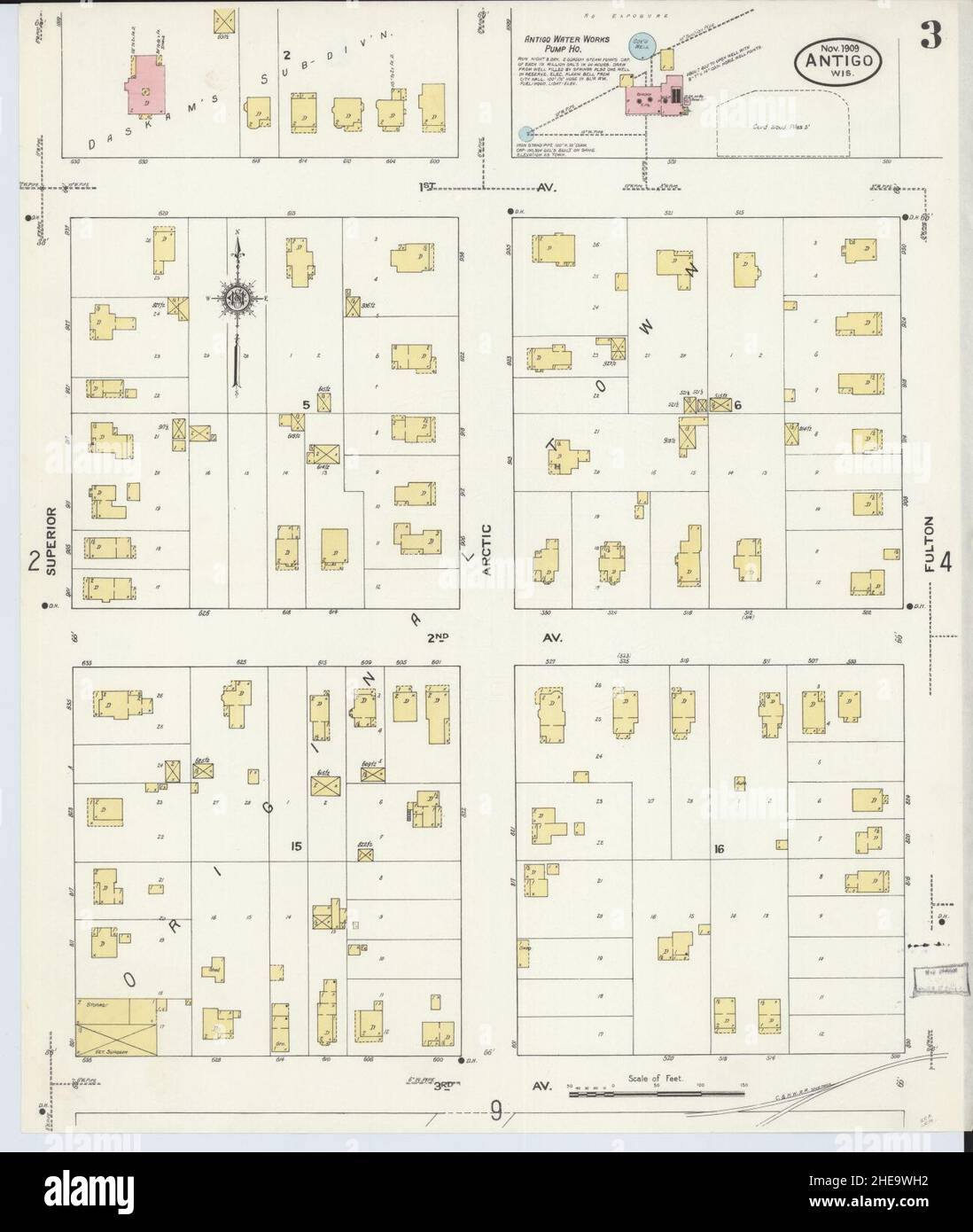 Map of antigo wisconsin hi-res stock photography and images - Alamy