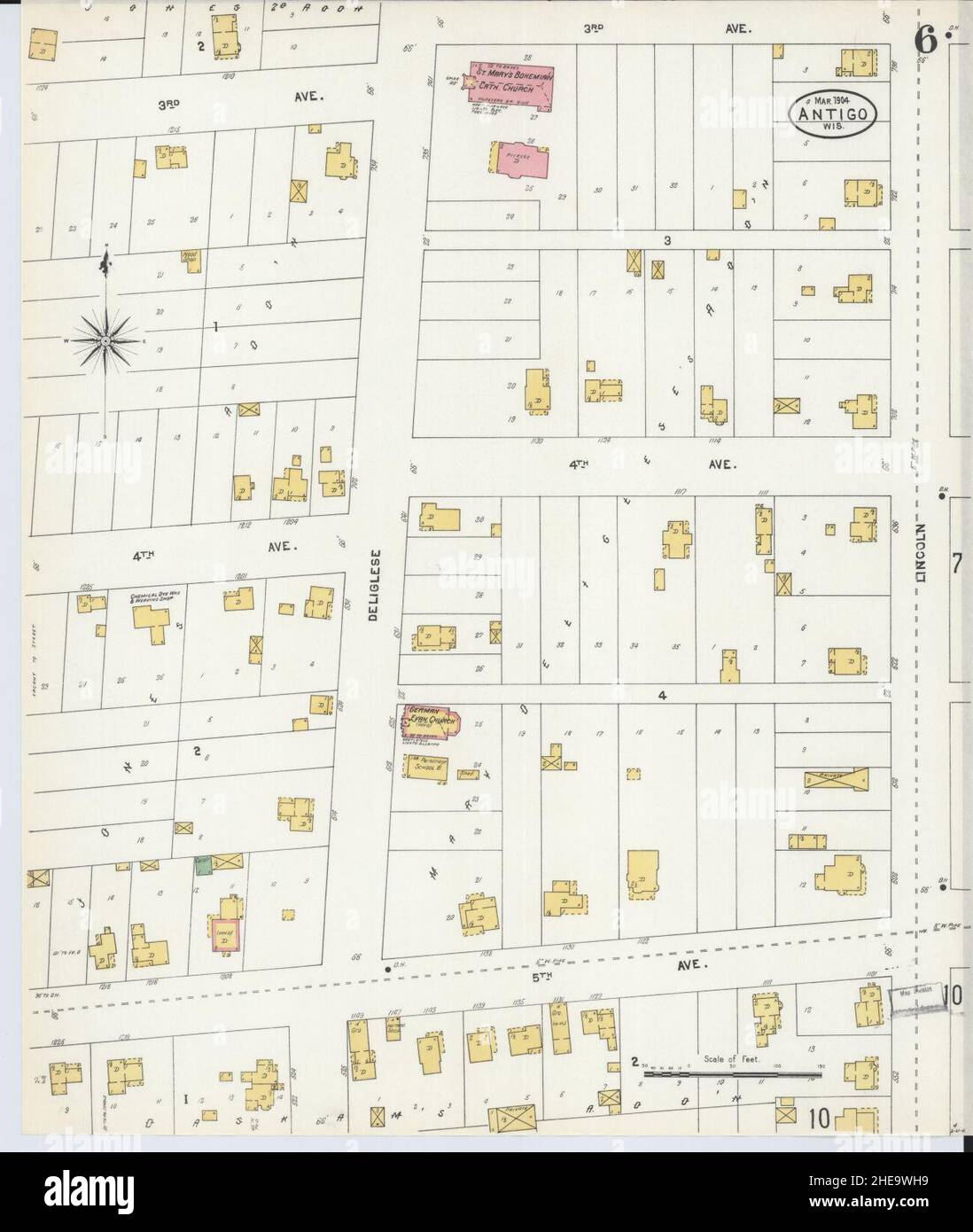 Map of antigo wisconsin hi-res stock photography and images - Alamy