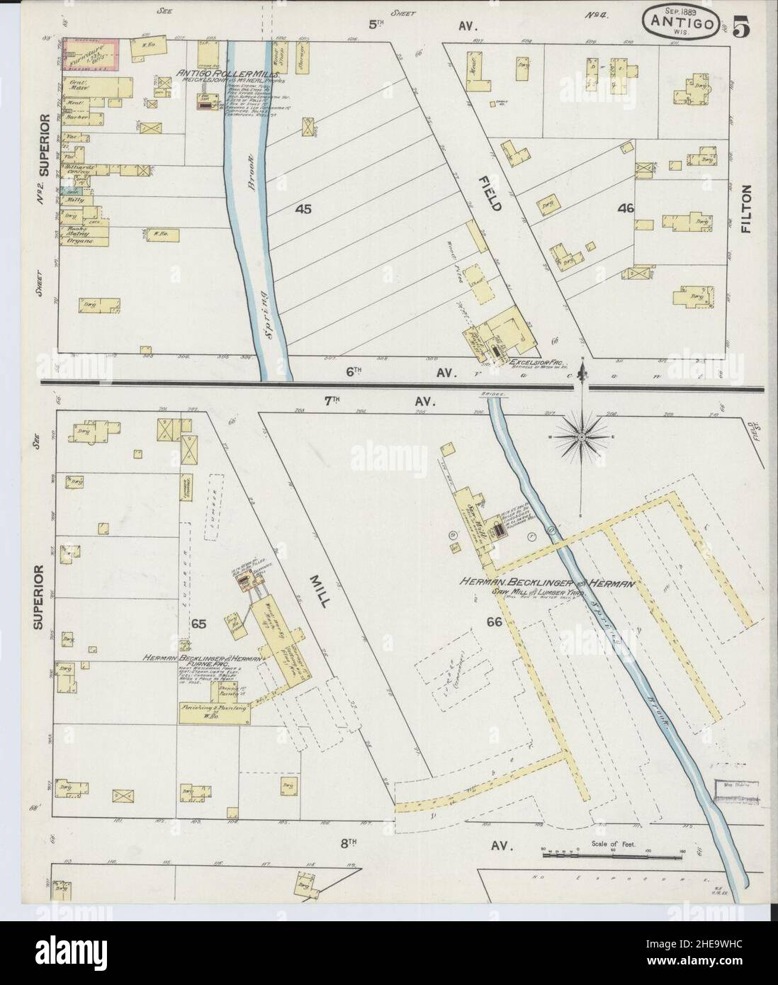 Map of antigo wisconsin hi-res stock photography and images - Alamy