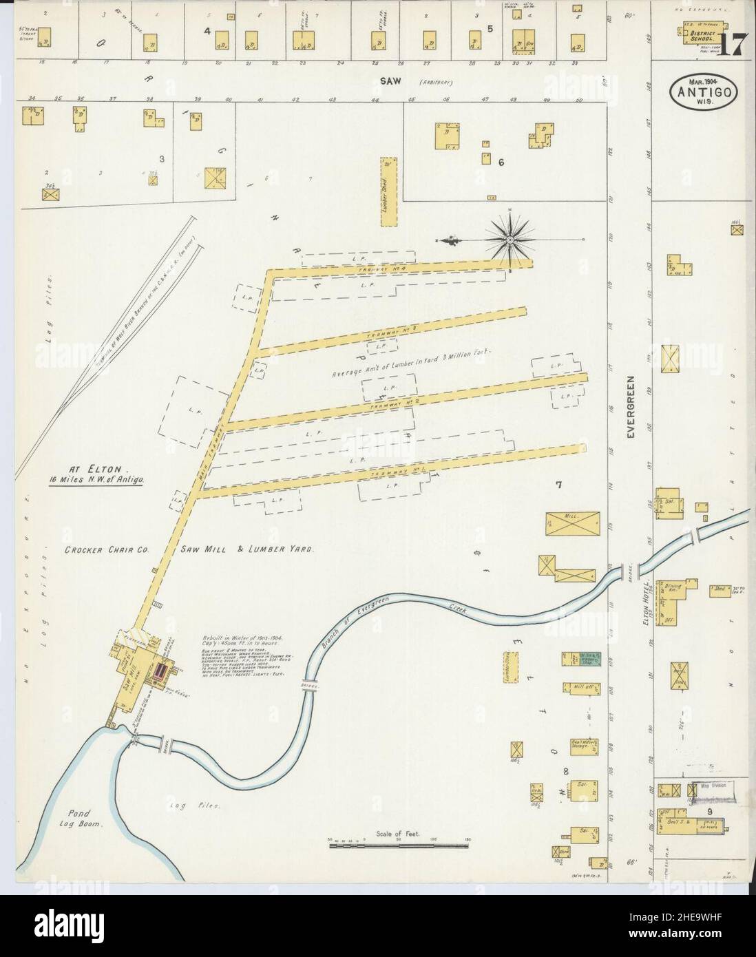 Map of antigo wisconsin hi-res stock photography and images - Alamy