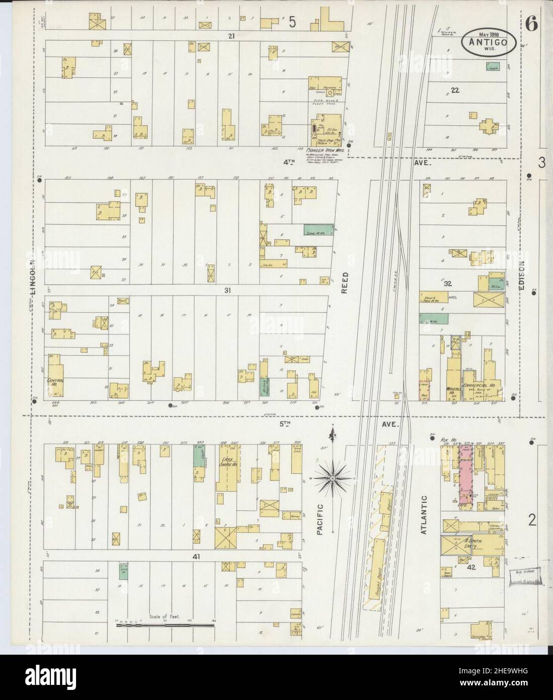 Map of antigo wisconsin hi-res stock photography and images - Alamy