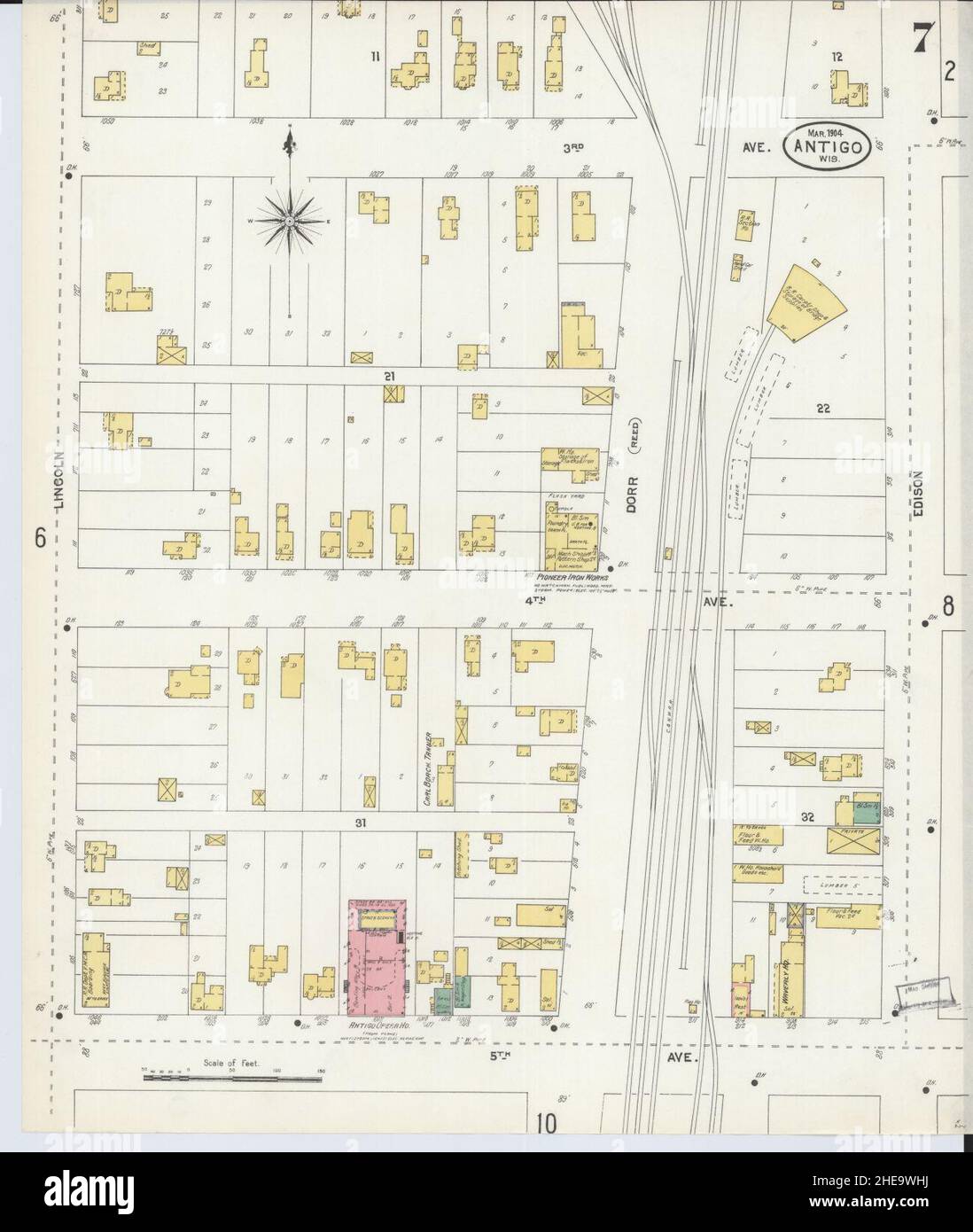 Antigo wisconsin map hi-res stock photography and images - Alamy