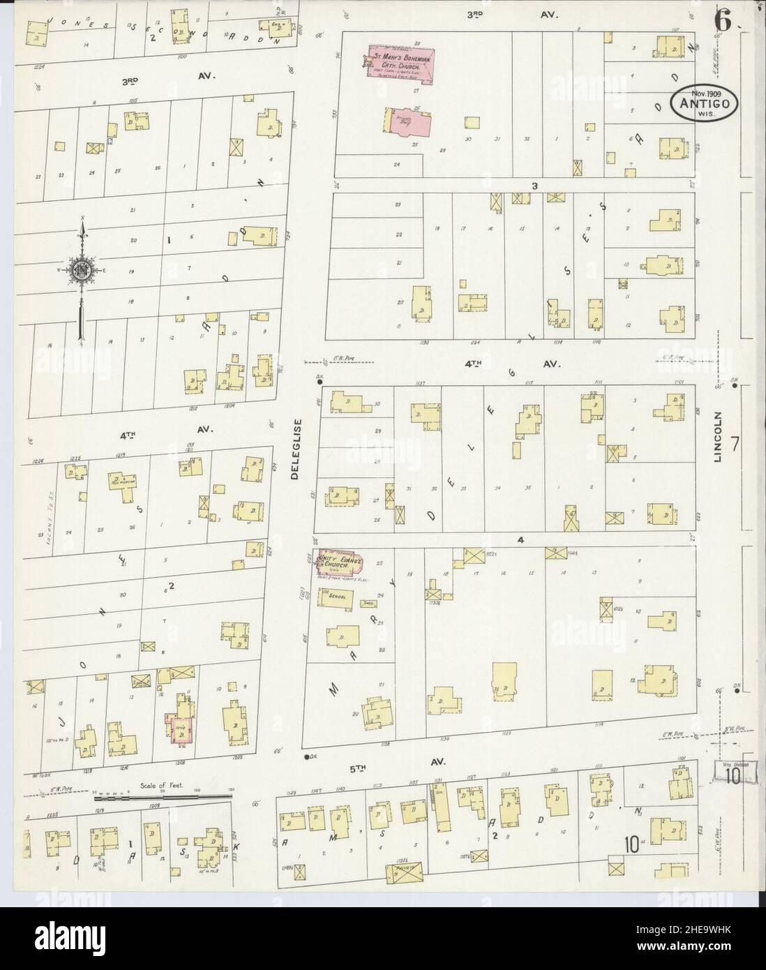 Map of antigo wisconsin hi-res stock photography and images - Alamy