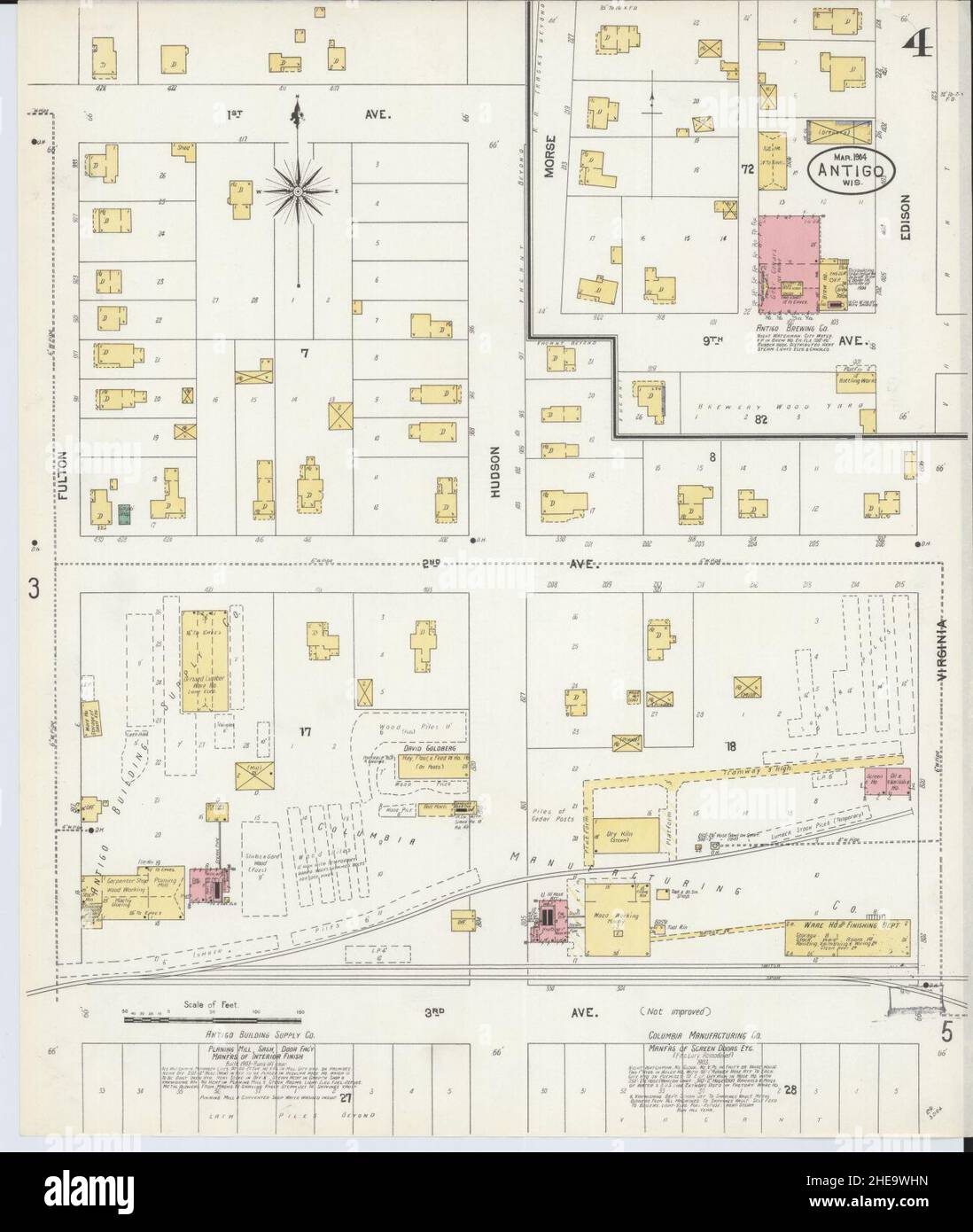 Map of antigo wisconsin hi-res stock photography and images - Alamy