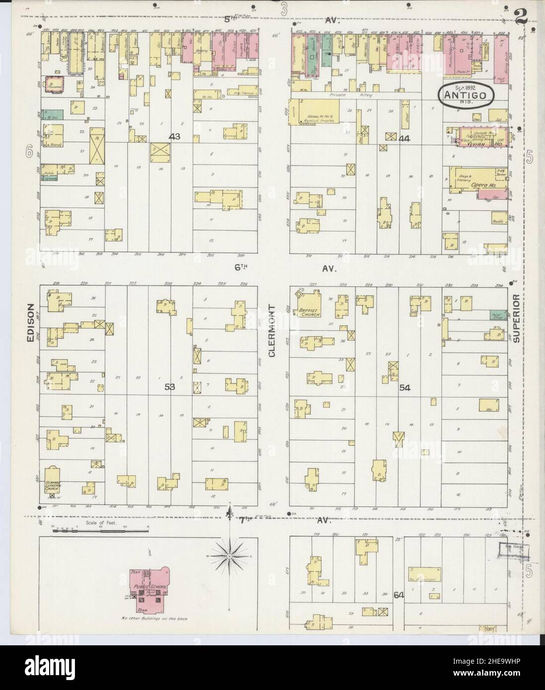 Map of antigo wisconsin hi-res stock photography and images - Alamy