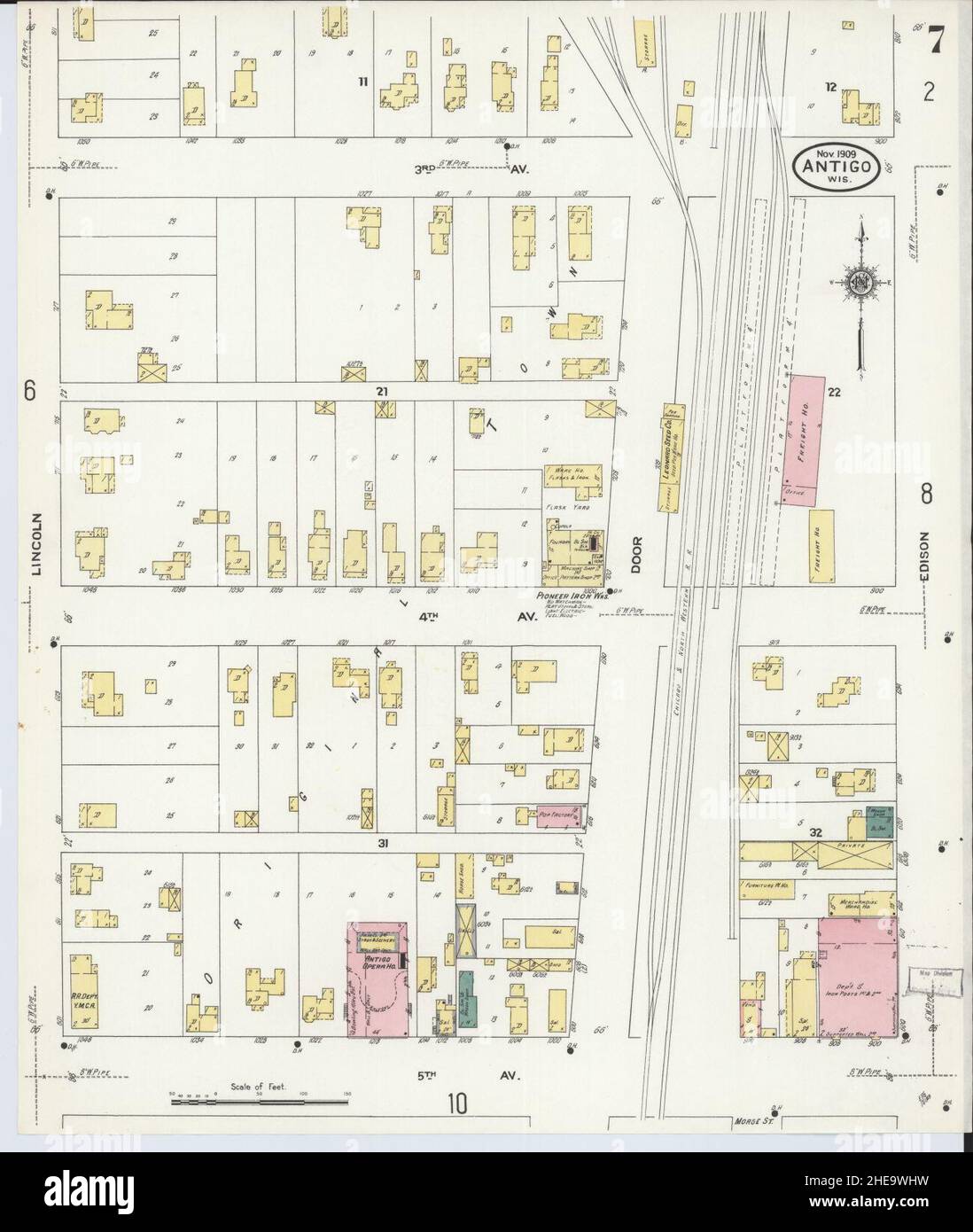 Map of antigo hi-res stock photography and images - Alamy