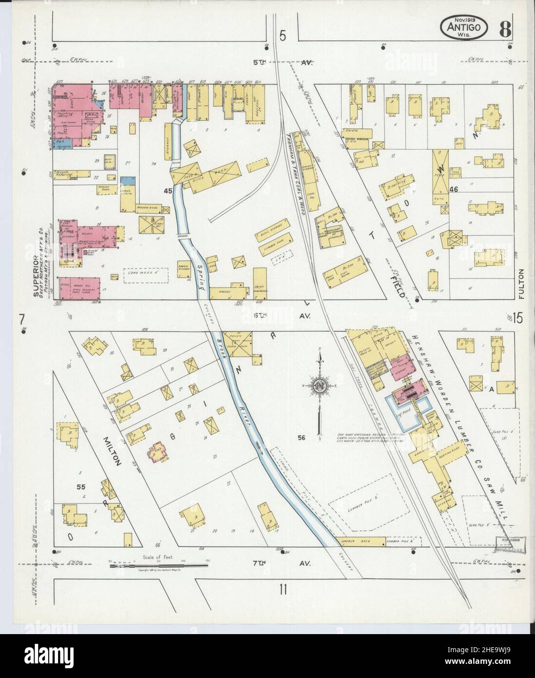 Map of antigo wisconsin hi-res stock photography and images - Alamy