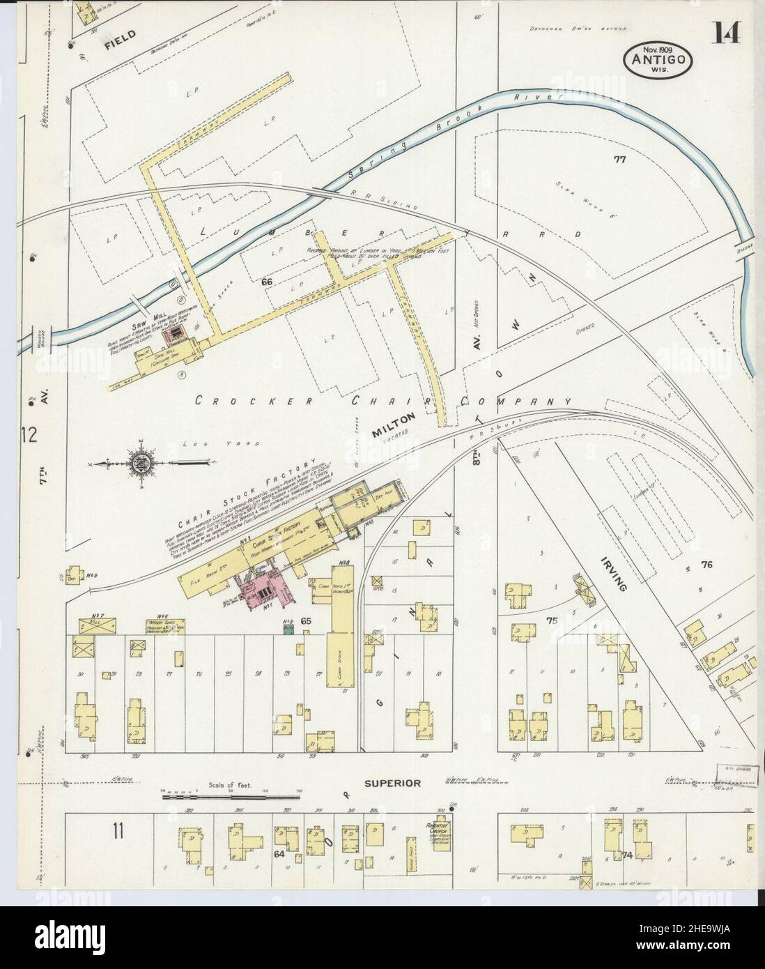 Map of antigo hi-res stock photography and images - Alamy