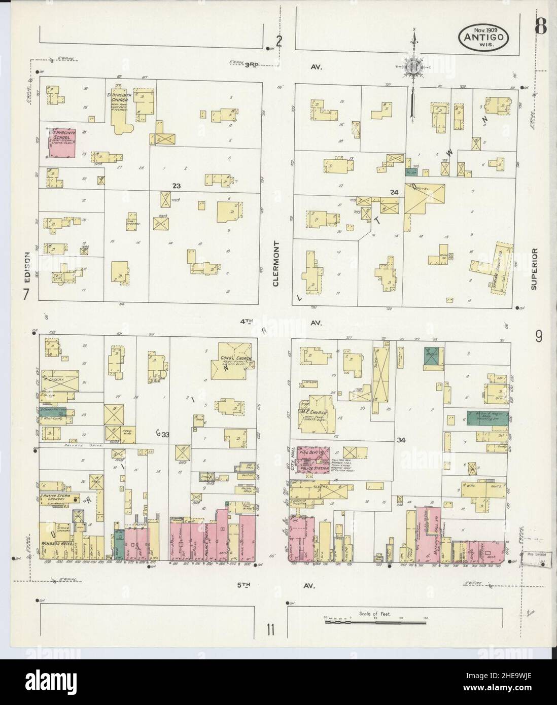 Map of antigo wisconsin hi-res stock photography and images - Alamy