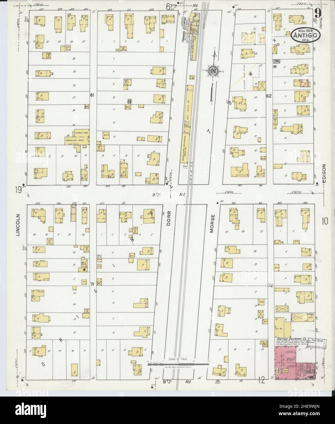 Map of antigo wisconsin hi-res stock photography and images - Alamy