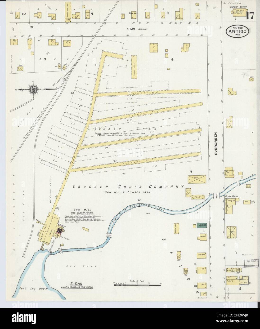 Map of antigo wisconsin hi-res stock photography and images - Alamy