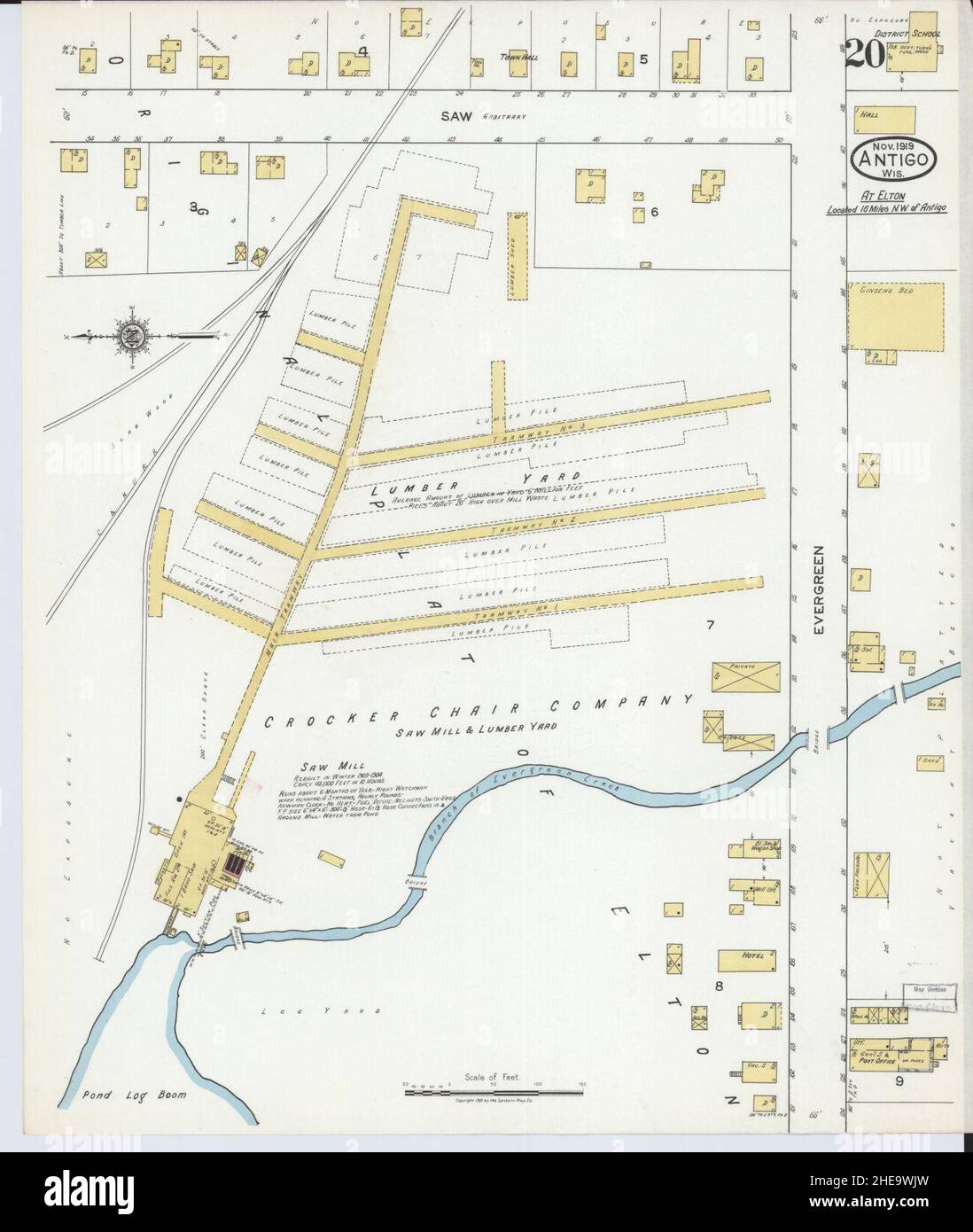 Map of antigo wisconsin hi-res stock photography and images - Alamy