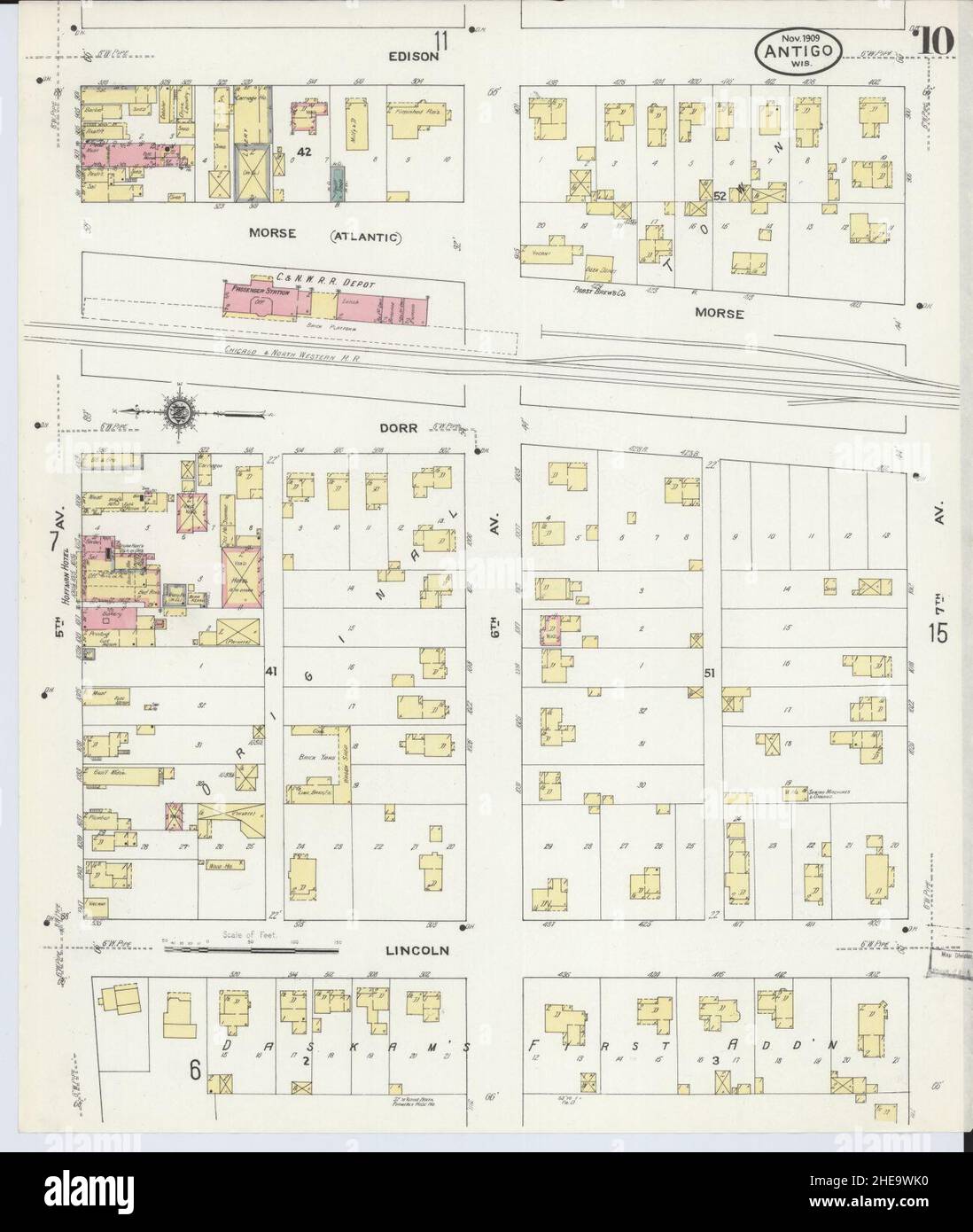 Map of antigo wisconsin hi-res stock photography and images - Alamy
