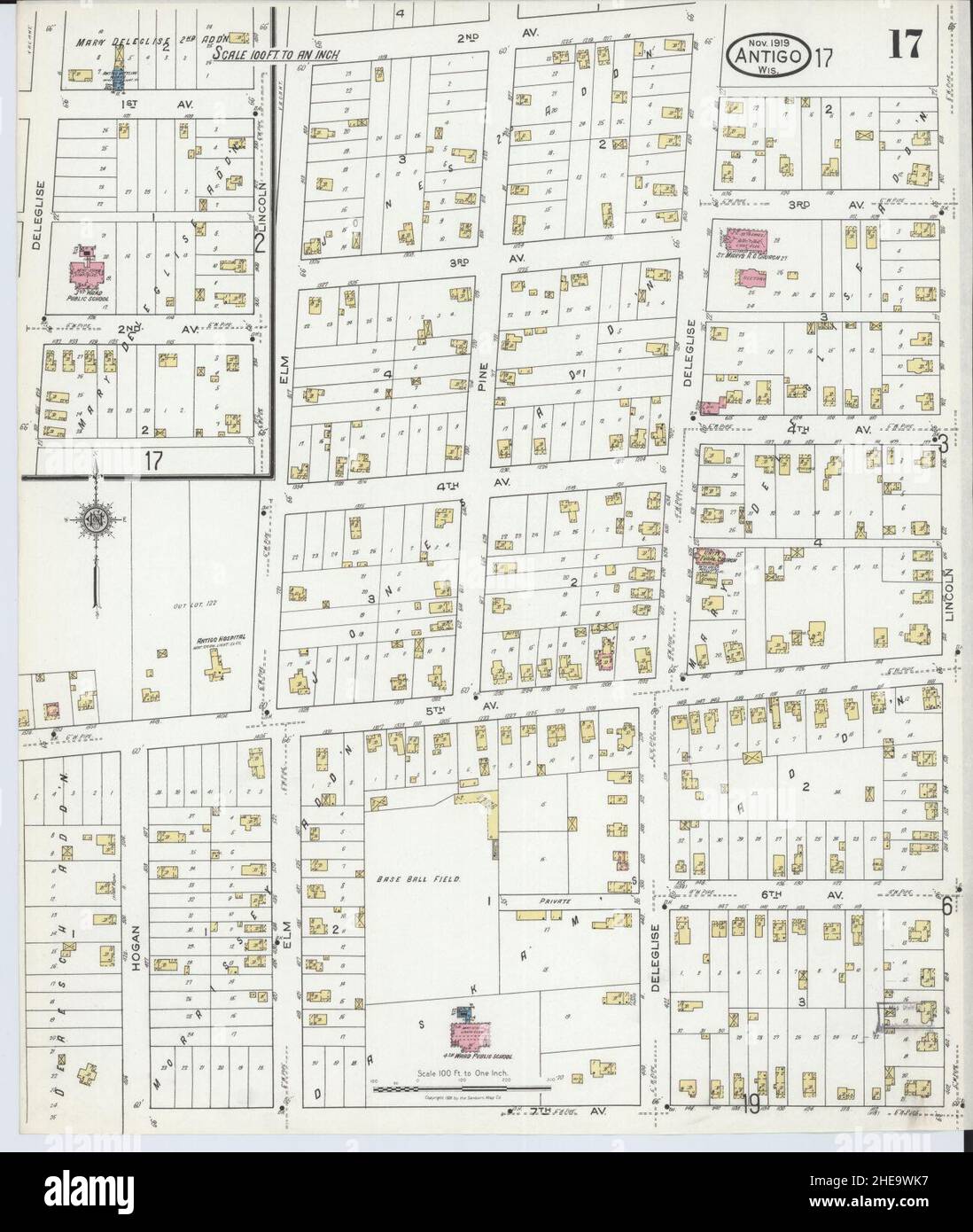 Map of antigo wisconsin hi-res stock photography and images - Alamy