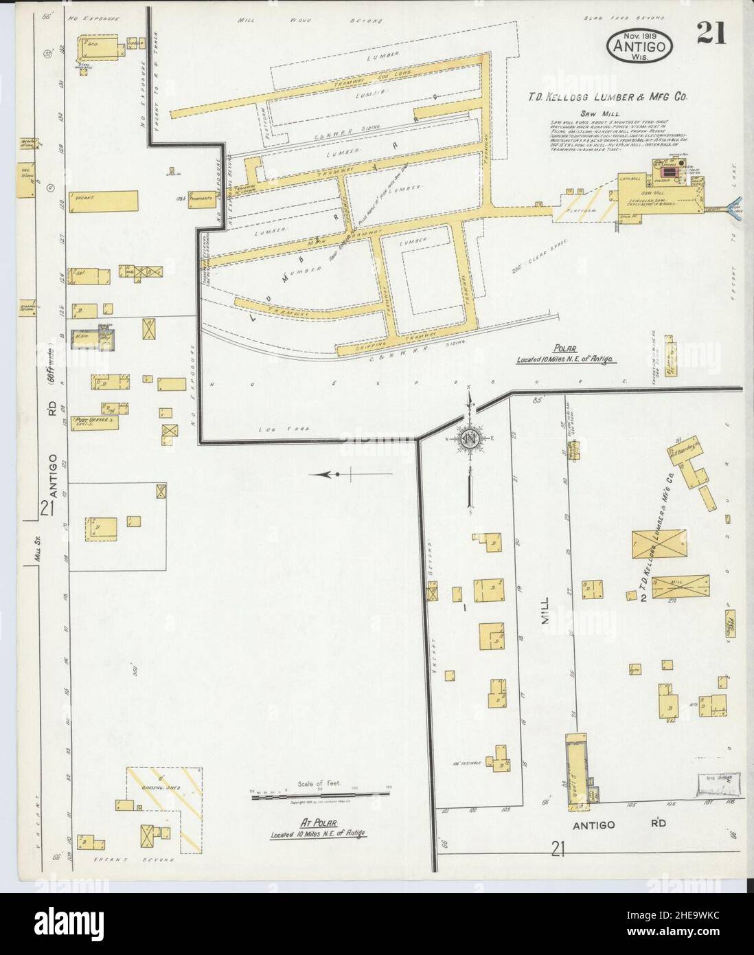Map of antigo wisconsin hi-res stock photography and images - Alamy
