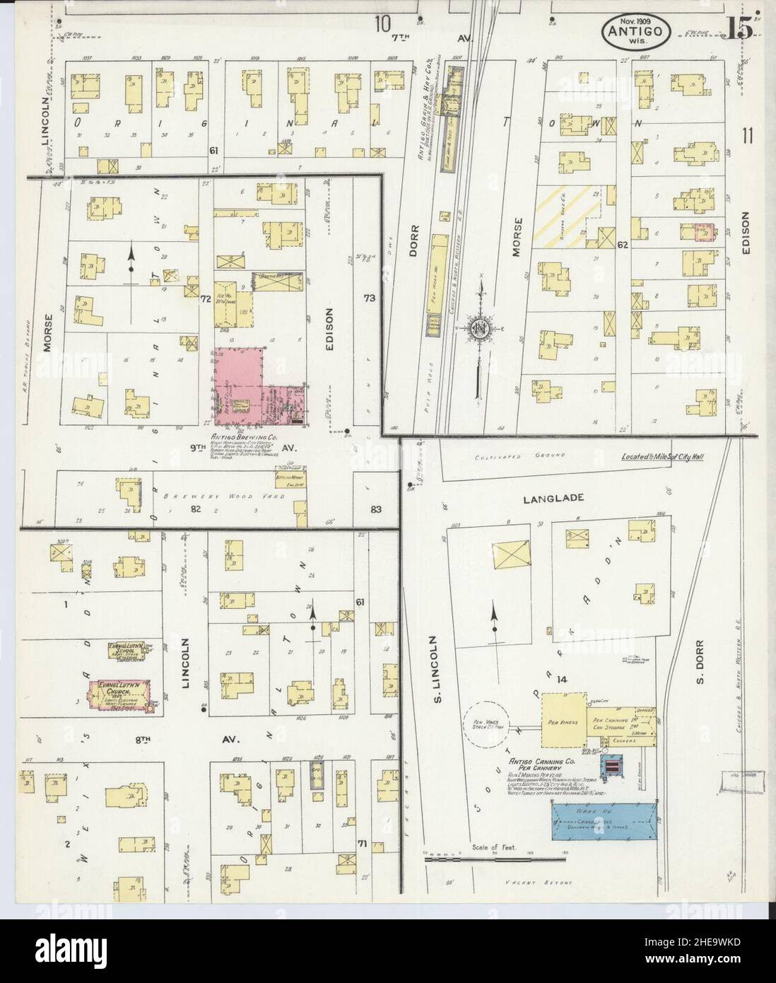 Map of antigo wisconsin hi-res stock photography and images - Alamy